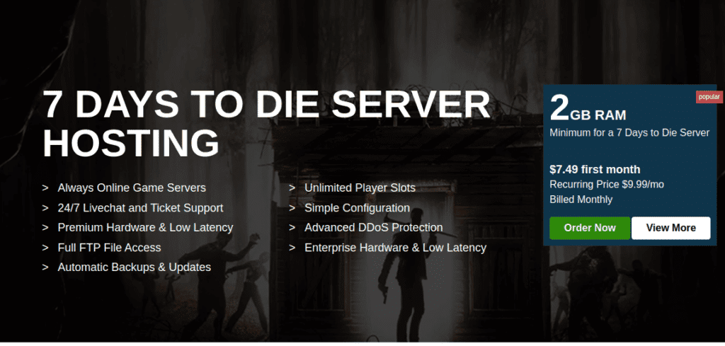 Best 7 Days to Die Server Hosting Providers for Gamers