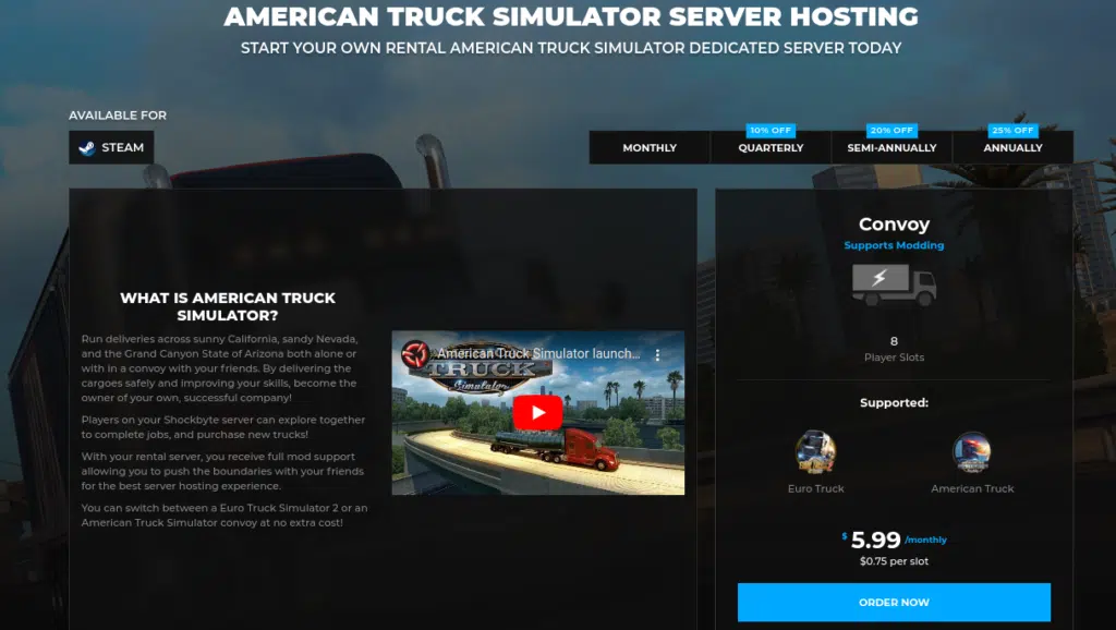 5 Best American Truck Simulator Server Hosting for 2025
