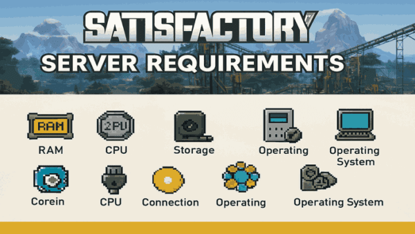 Satisfactory Server Requirements: CPU, RAM & Storage Guide