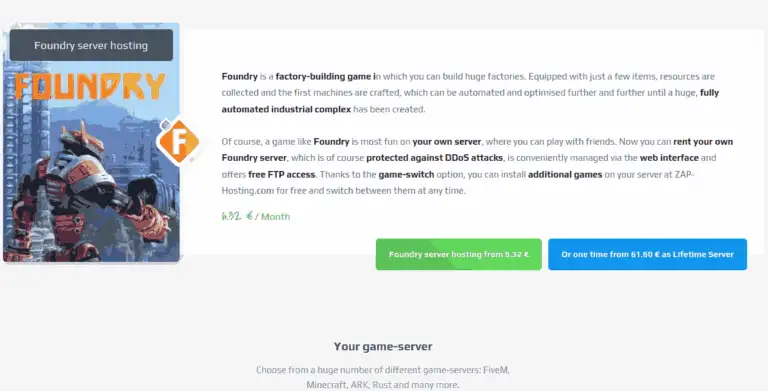 5 Best Foundry Server Hosting for 2025 (Fast & Affordable)