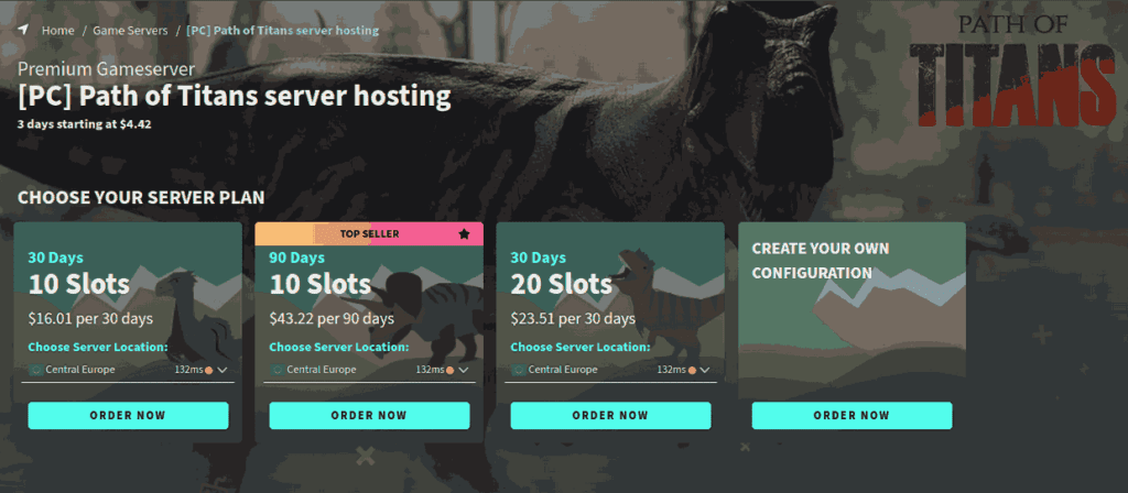 5 Best Path of Titans Server Hosting Providers in 2025