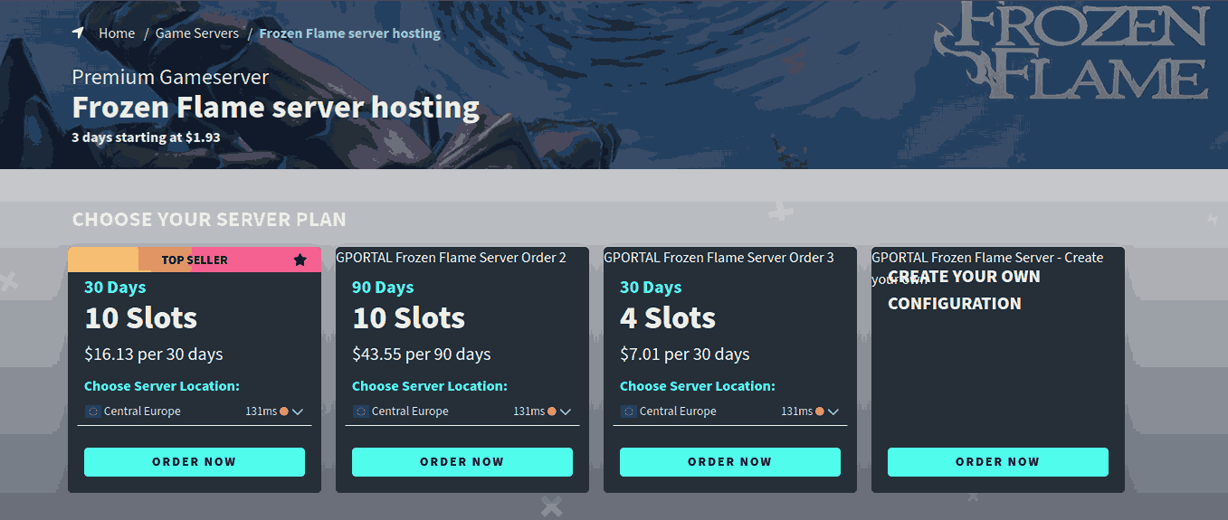 4 Best Frozen Flame Server Hosting (Top Picks)